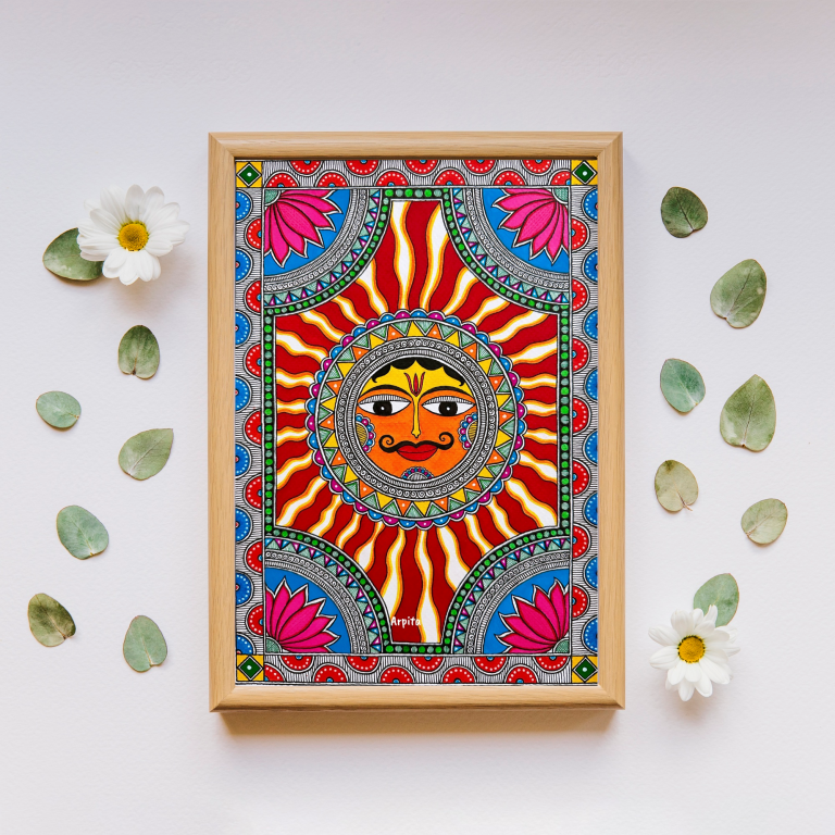 Madhubani Sun Motif - Arpita Nath